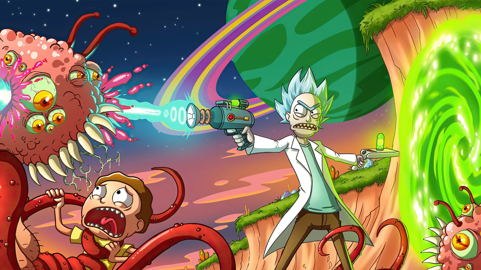 Cool Rick and Morty Wallpapers & HD Backgrounds For Fans - AMJ