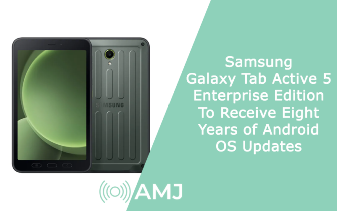 Samsung Galaxy Tab Active 5 Enterprise Edition To Receive Eight Years ...